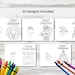 Christmas Card Coloring Page Instant Download Printable PDF Digital ...