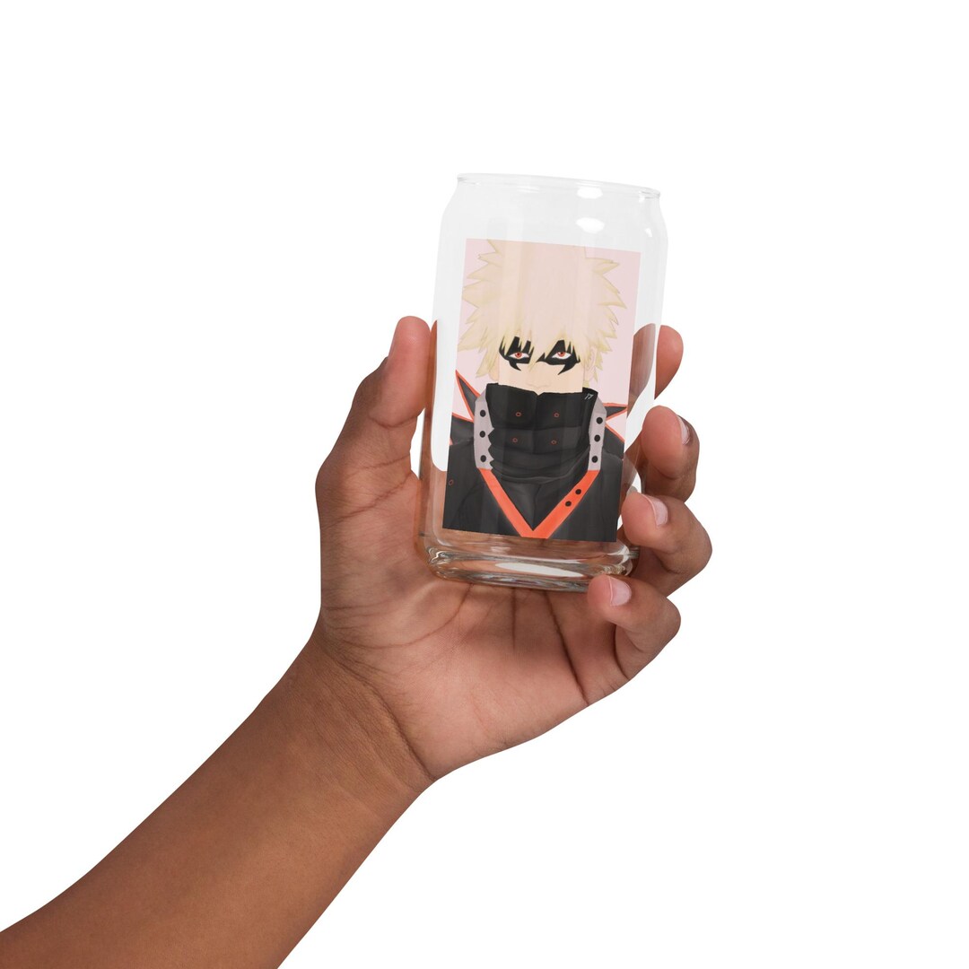 MHA Hero Bakugo Can-shaped Glass - Etsy