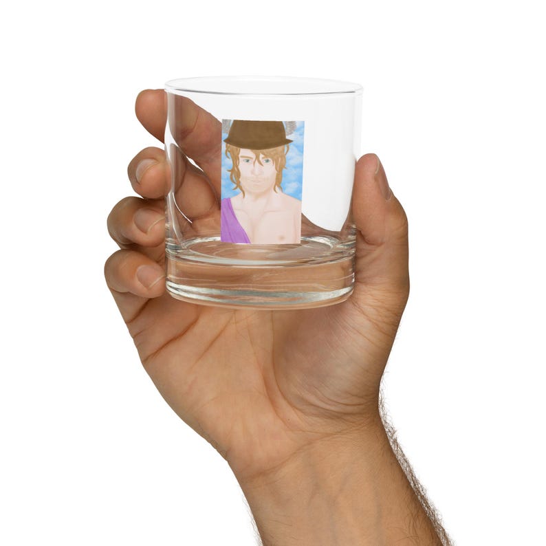 Hermes Greek Messenger God Rocks Glass - Etsy