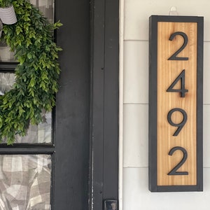 Custom Address Sign, Cedar Address Sign, House Number Address Sign ...