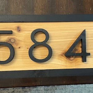 Custom Address Sign, Cedar Address Sign, House Number Address Sign ...