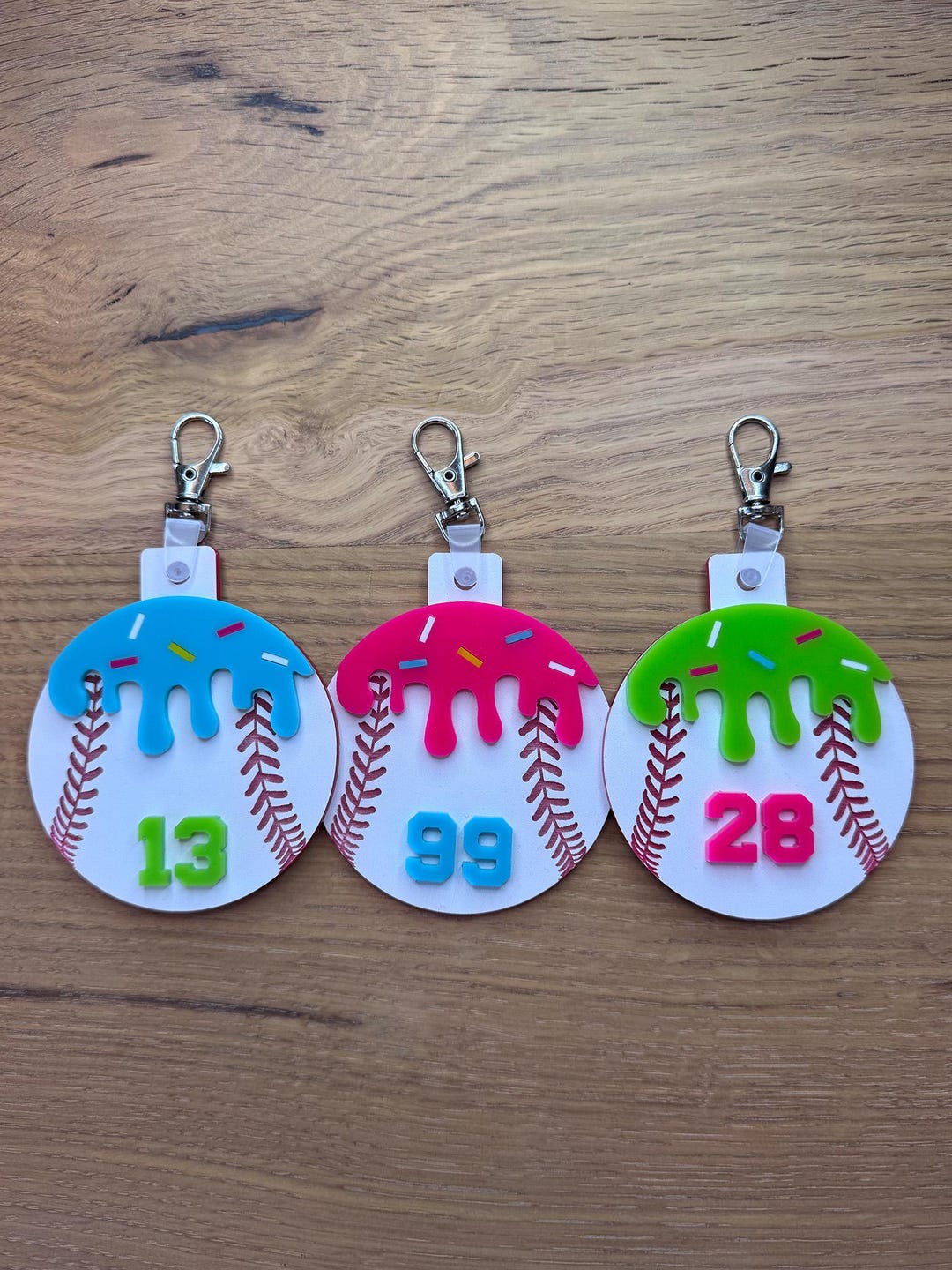 Personalized Baseball Bag Tag, Ice Cream Drip Bag Tag, Bogg Bag Tag ...
