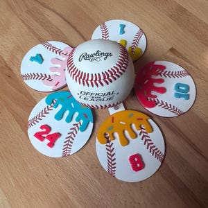 Personalized Baseball Bag Tag, Ice Cream Drip Bag Tag, Baseball Drip ...