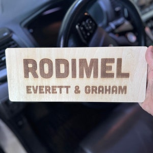 School Pick up Name Sign, Personalized Carpool Name Tag, Back-to-school ...