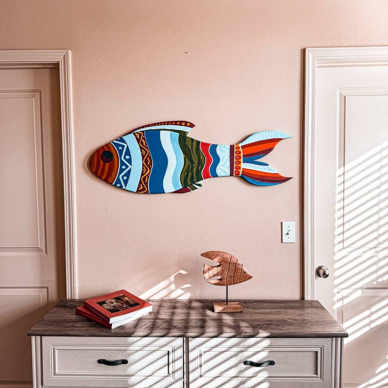 Hand Painted Fish - Etsy