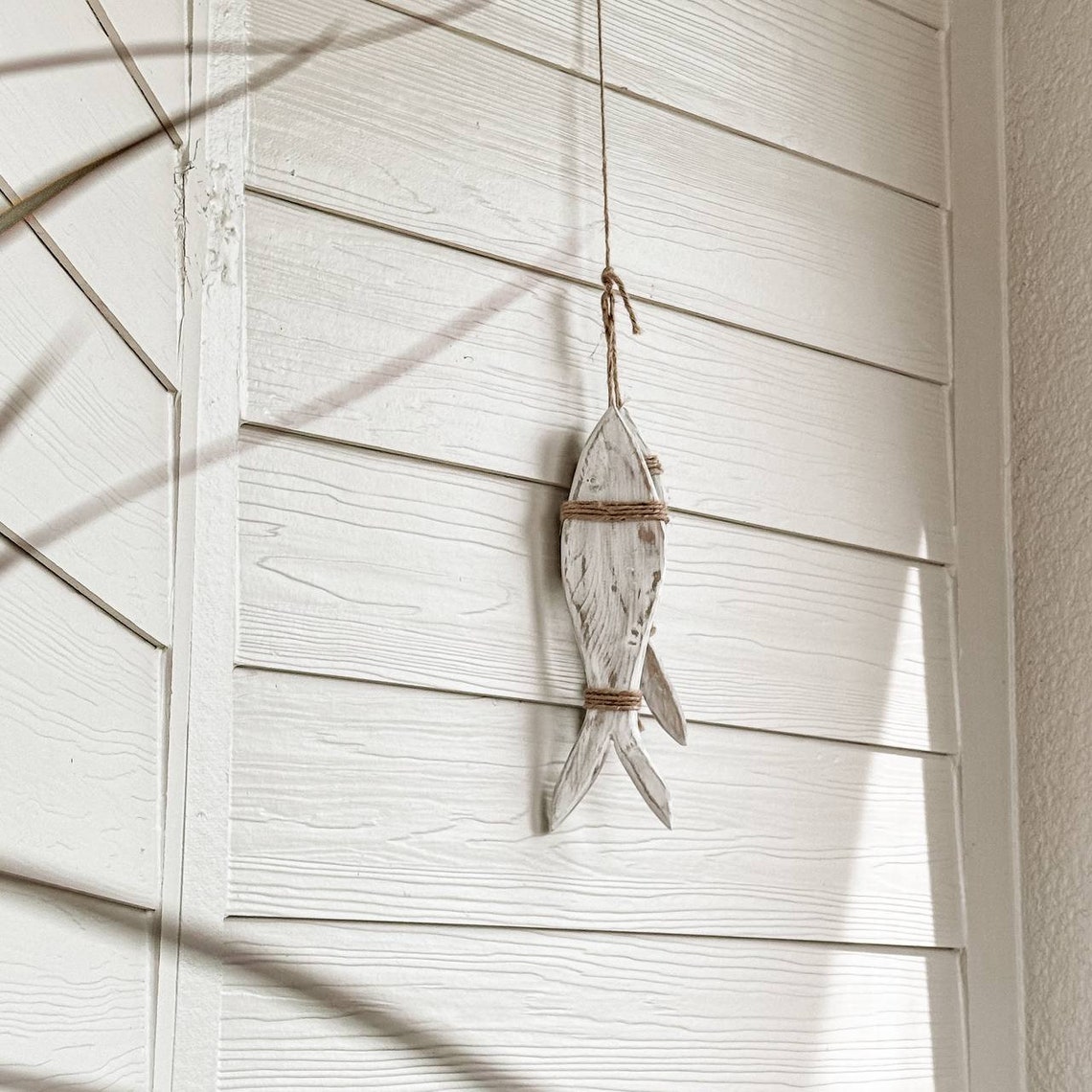 Driftwood-style Wooden Fish Decor Home and Garden Fish Decor Coastal ...
