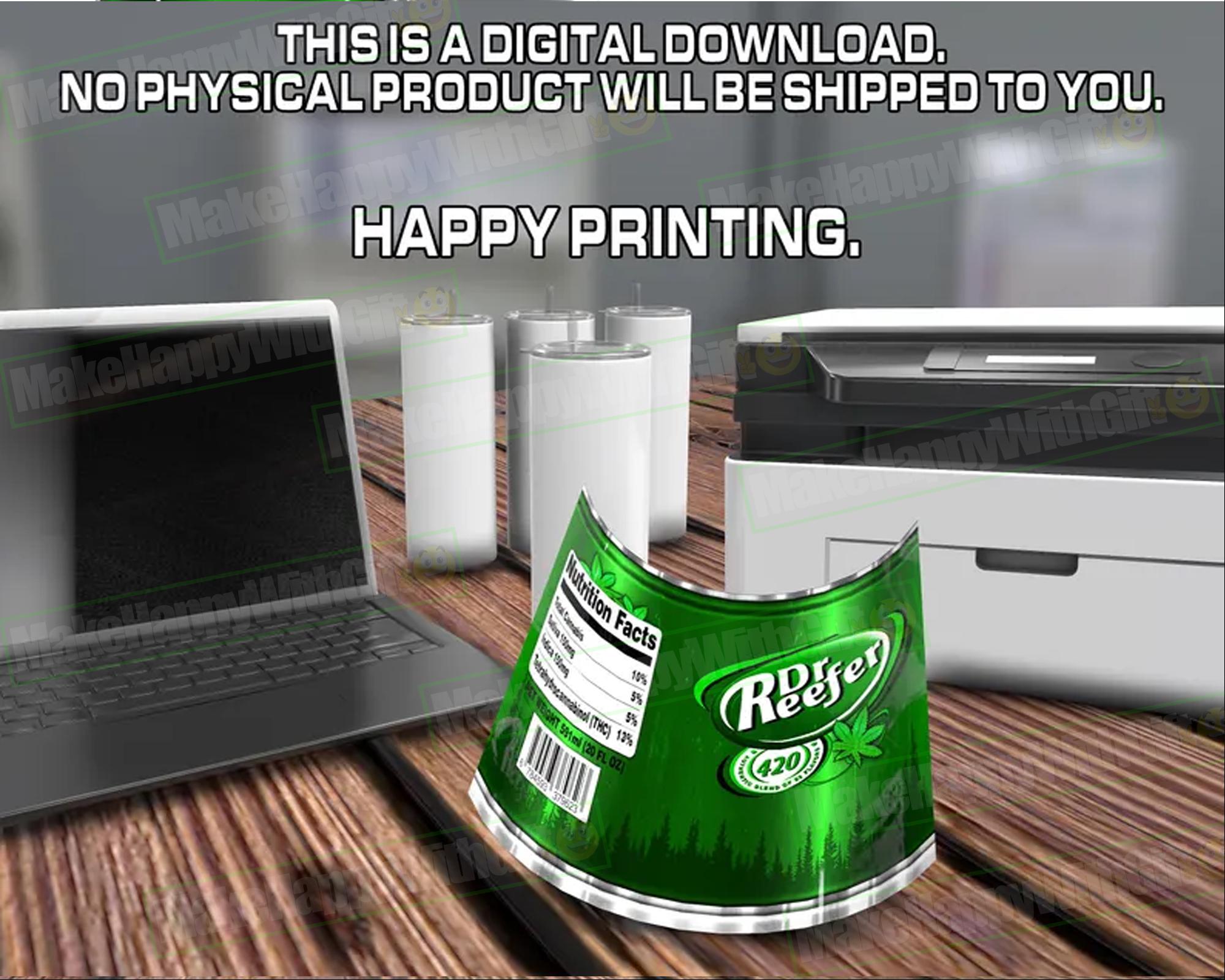 Weed Pop Cans 20oz Tumbler Wrap, Funny Stoner Tumbler PNG, 420 Pothead ...