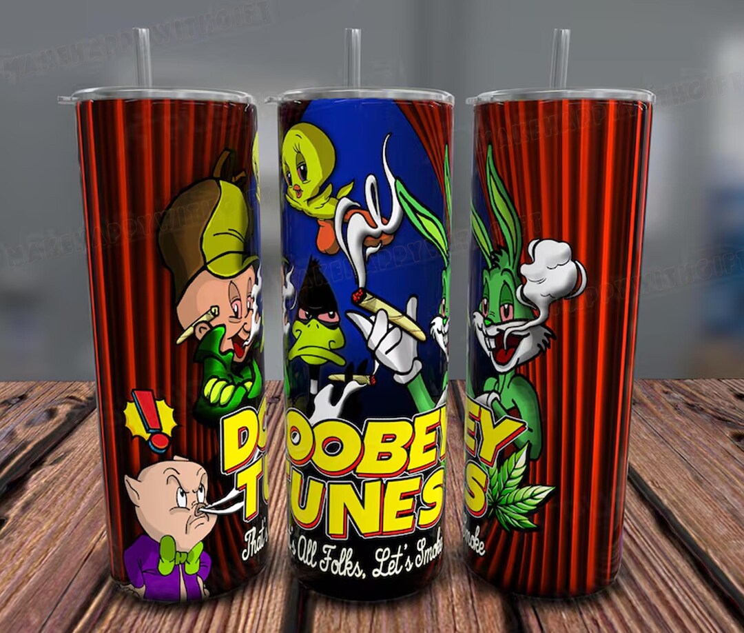 Funny Cartoon Tumbler Wrap PNG, Stoner Design (digital Download) - Etsy