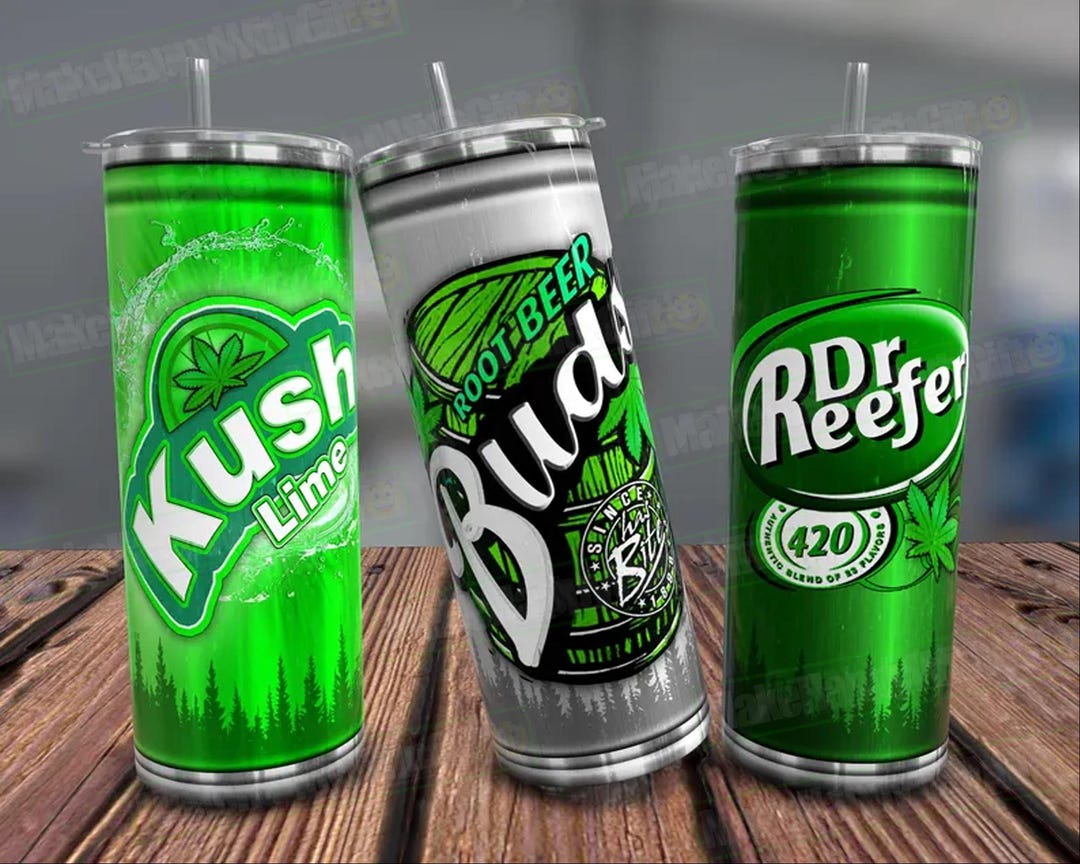 Weed Pop Cans 20oz Tumbler Wrap, Funny Stoner Tumbler PNG, 420 Pothead ...