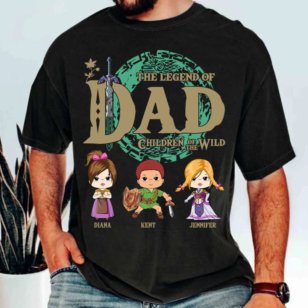 Custom the Legend of Dad Personalized Shirt, Tears of the Kingdom, Best ...