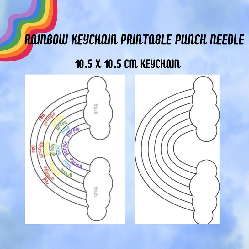 RAINBOW PRINTABLE PUNCH - Etsy