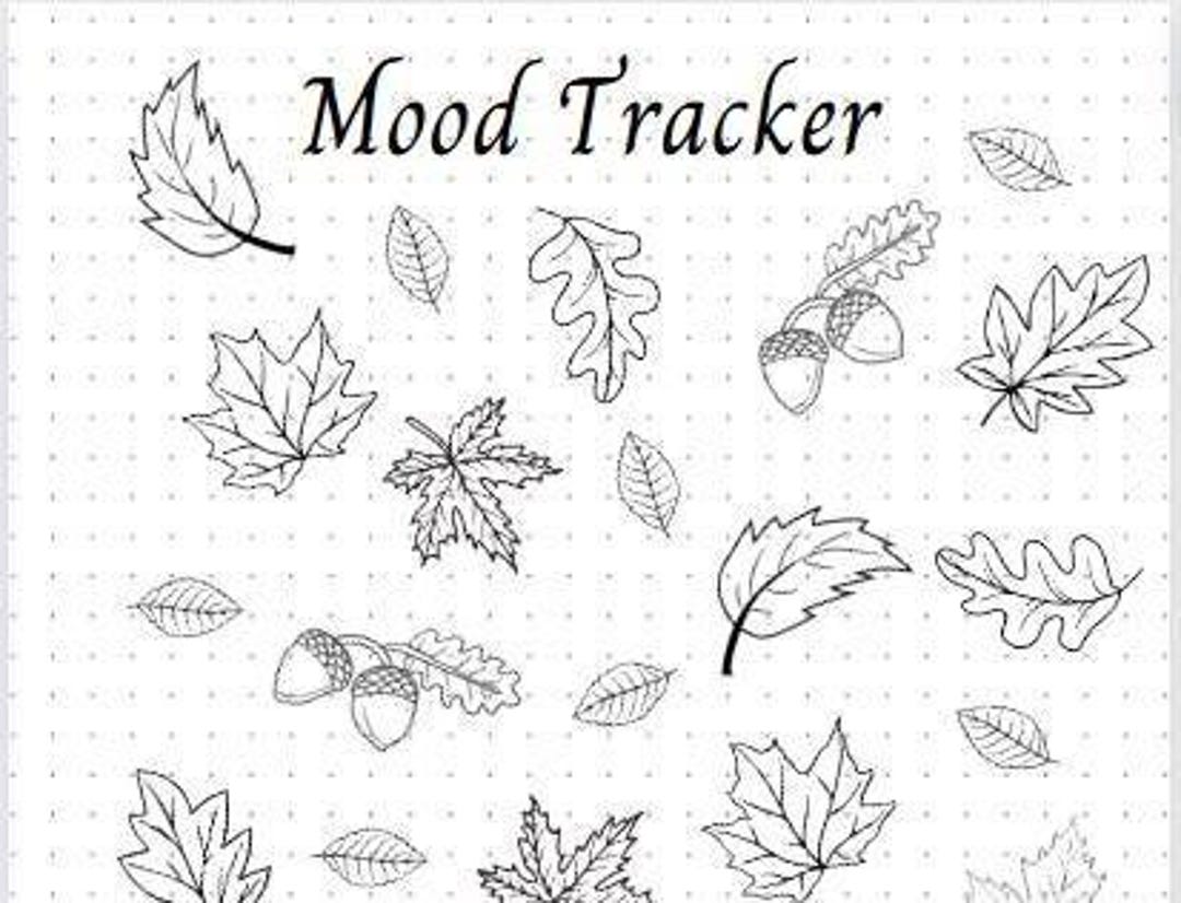 Leaves Mood Tracker Printable Bullet Journal - Etsy
