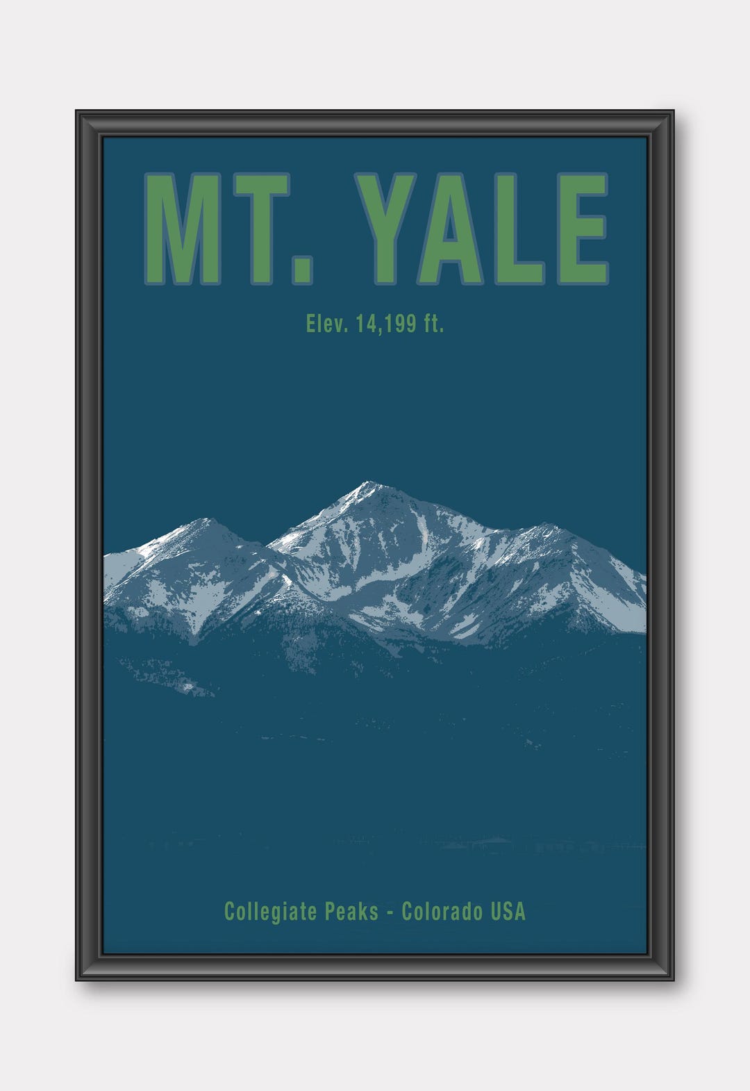 Mt. Yale Poster - Colorado USA | Landscape | Print | Poster - Etsy