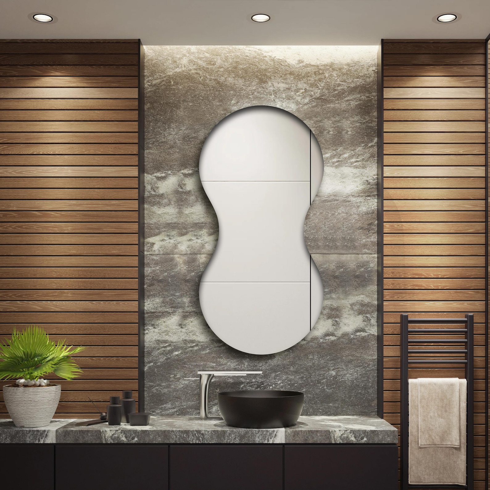 Frameless Full Length Mirror: Modern Minimalist Design, All Large ...