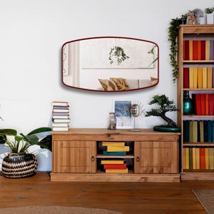 Rectangle Wood Interior Design Modern Framed Wall Mirror - Luxury ...