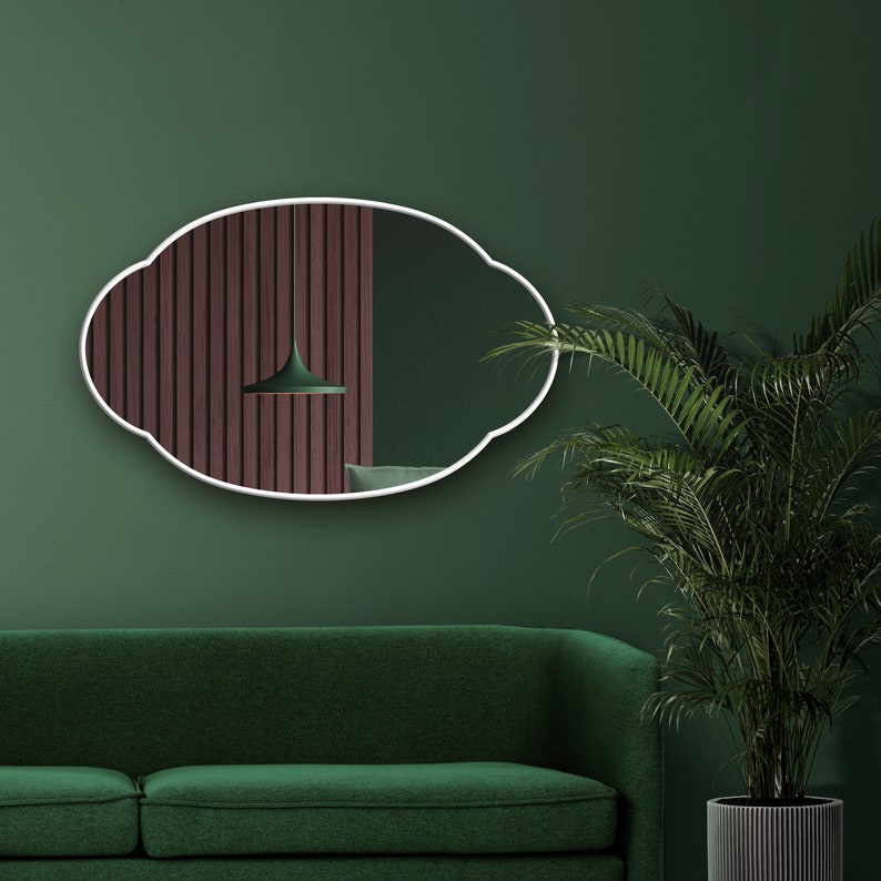 Asymmetrical Wall Mirror: Modern Home Decor, Fluid Organic Shape - Etsy ...