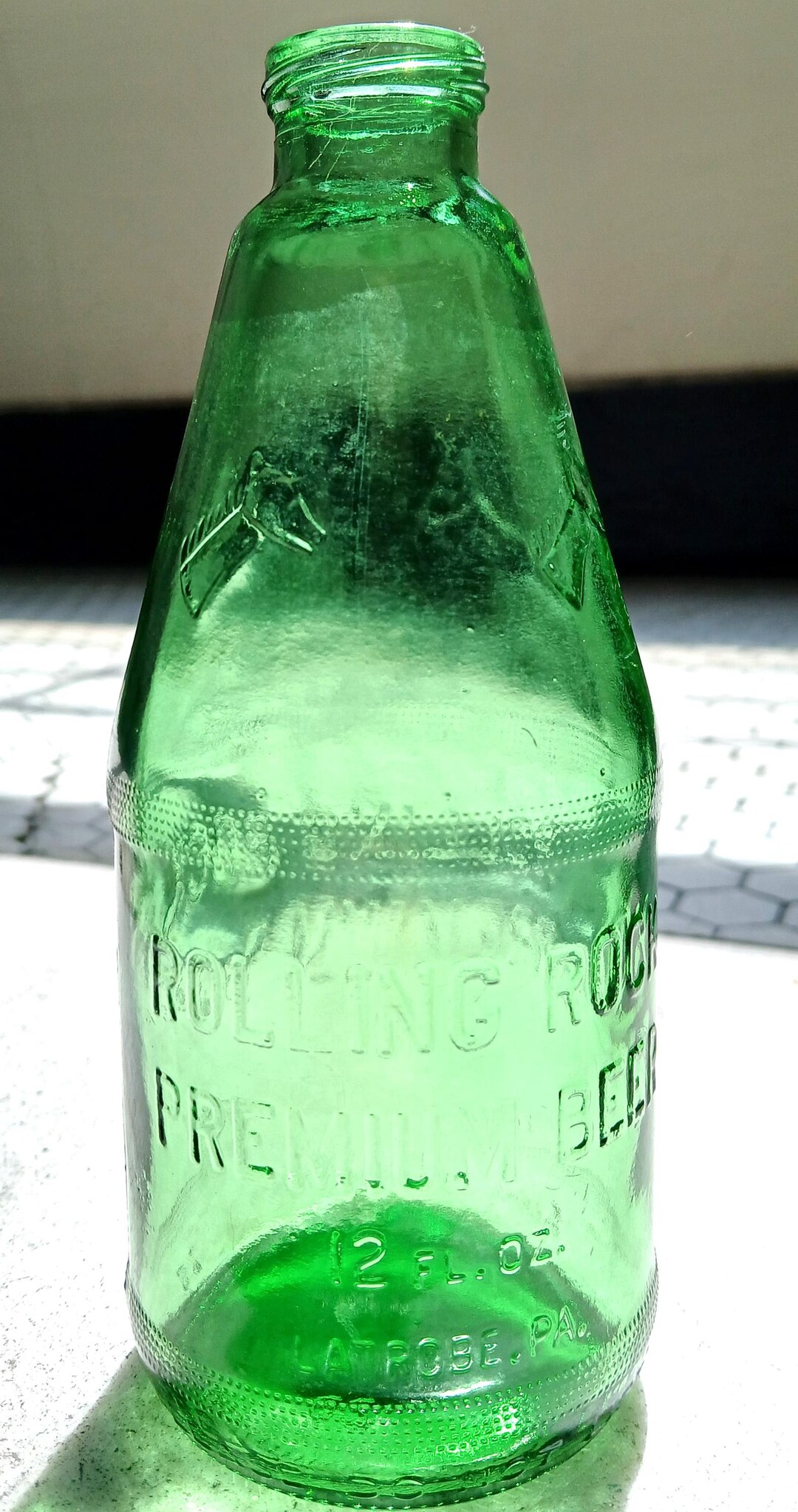 Vtg Rolling Rock Beer Bottle Embossed Horse Latrobe Brewing 12oz - Etsy