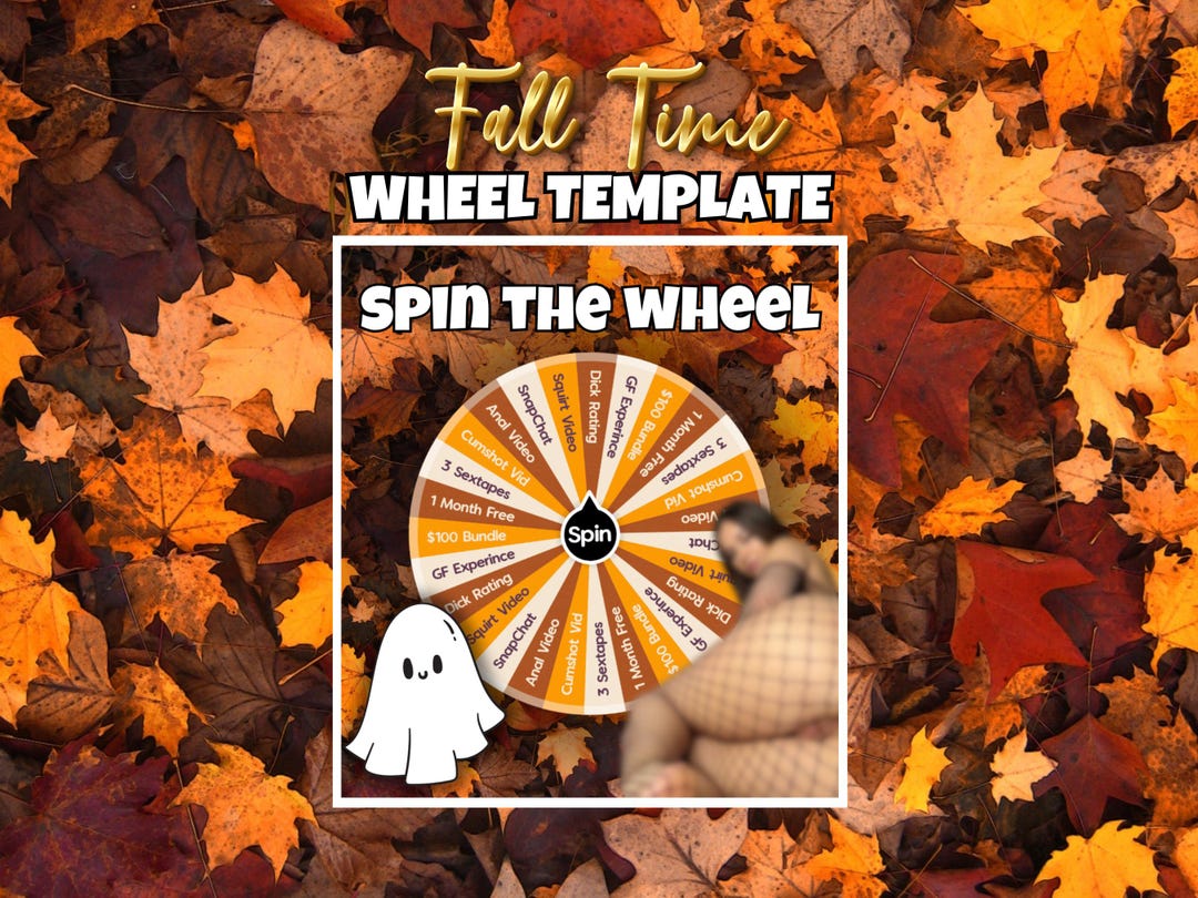 Onlyfans Fall Autumn Spin Wheel, Spinner, Tip Game, Tipping Game, Tip ...