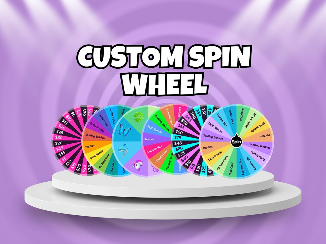 Custom Spin Wheel, Spinner, Tip Game, Tipping Game, Tip Spin Win, Spin ...