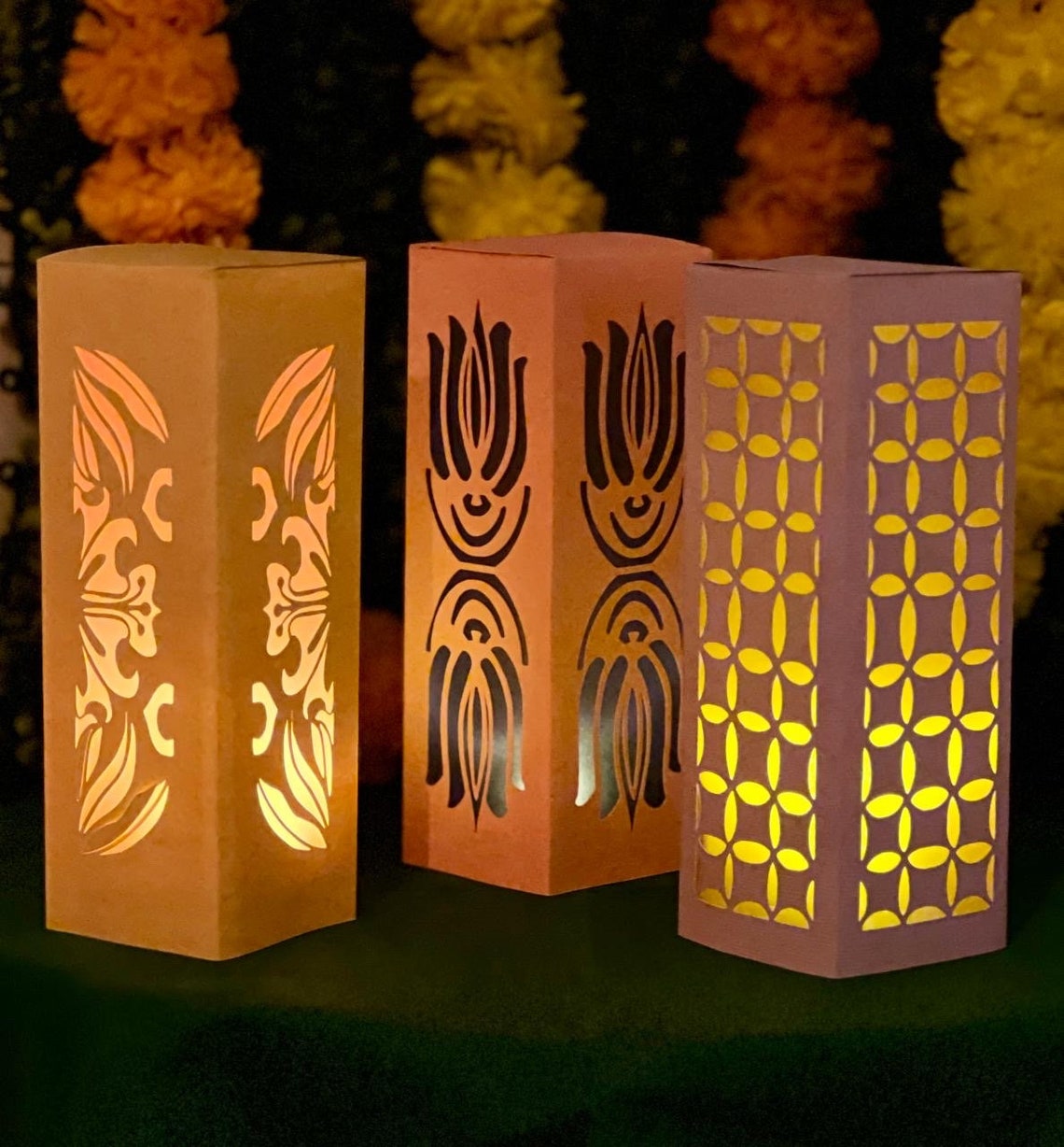 DIY Lantern Kit: 3 Festive Designs, Custom Colors - Etsy