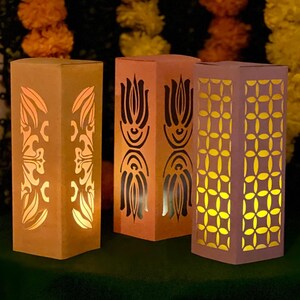 DIY Lantern Kit: 3 Festive Designs, Custom Colors - Etsy