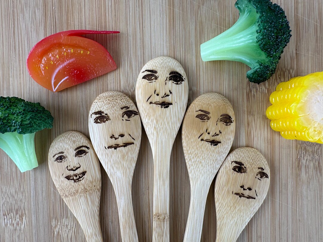 Custom Face Engraved on a Spoon,fun and Special Gift for Birthdays ...
