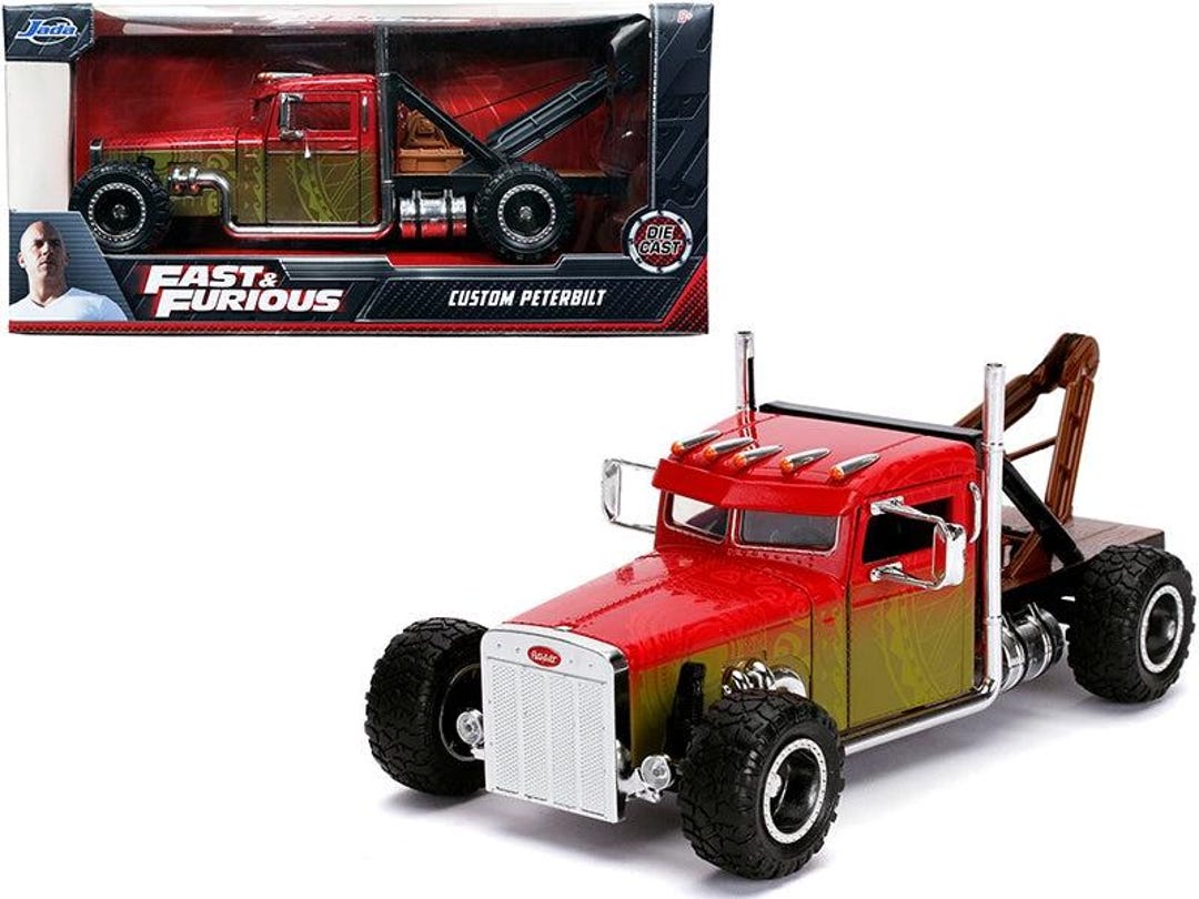 Custom Peterbilt Tow Truck "fast & Furious" Series 1/24 Diecast Model ...