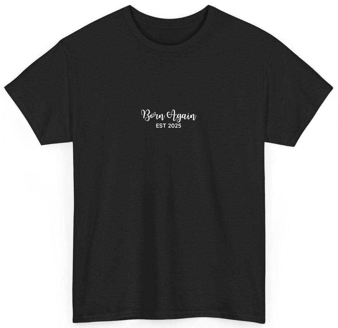 Born Again 2025 Unisex T-shirt, New Year Reflection Tee - Etsy