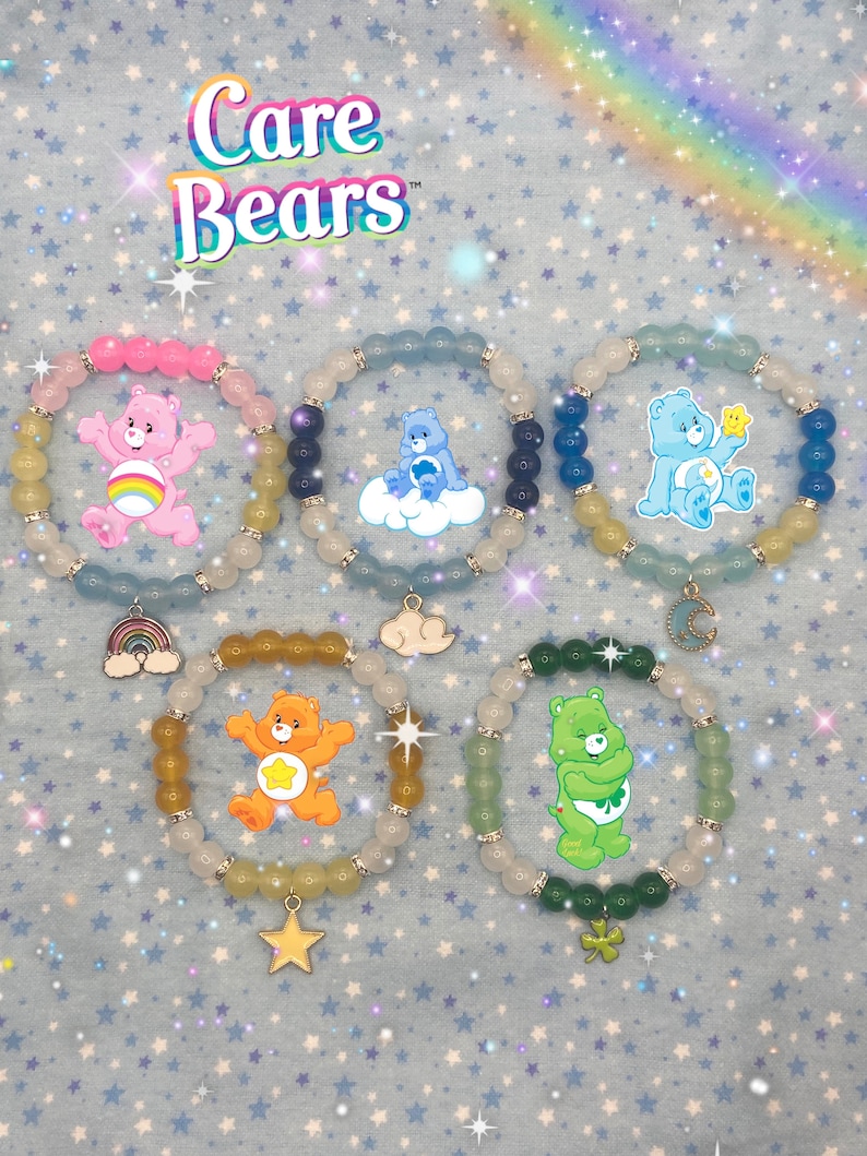 Care Bears Inspired Beaded Bracelets - Etsy