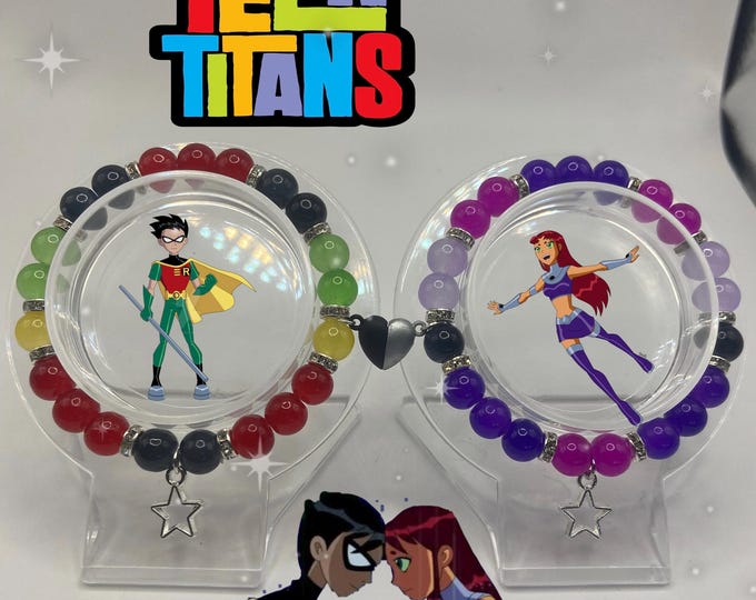 Starfire and Robin Matching Bracelets - Etsy