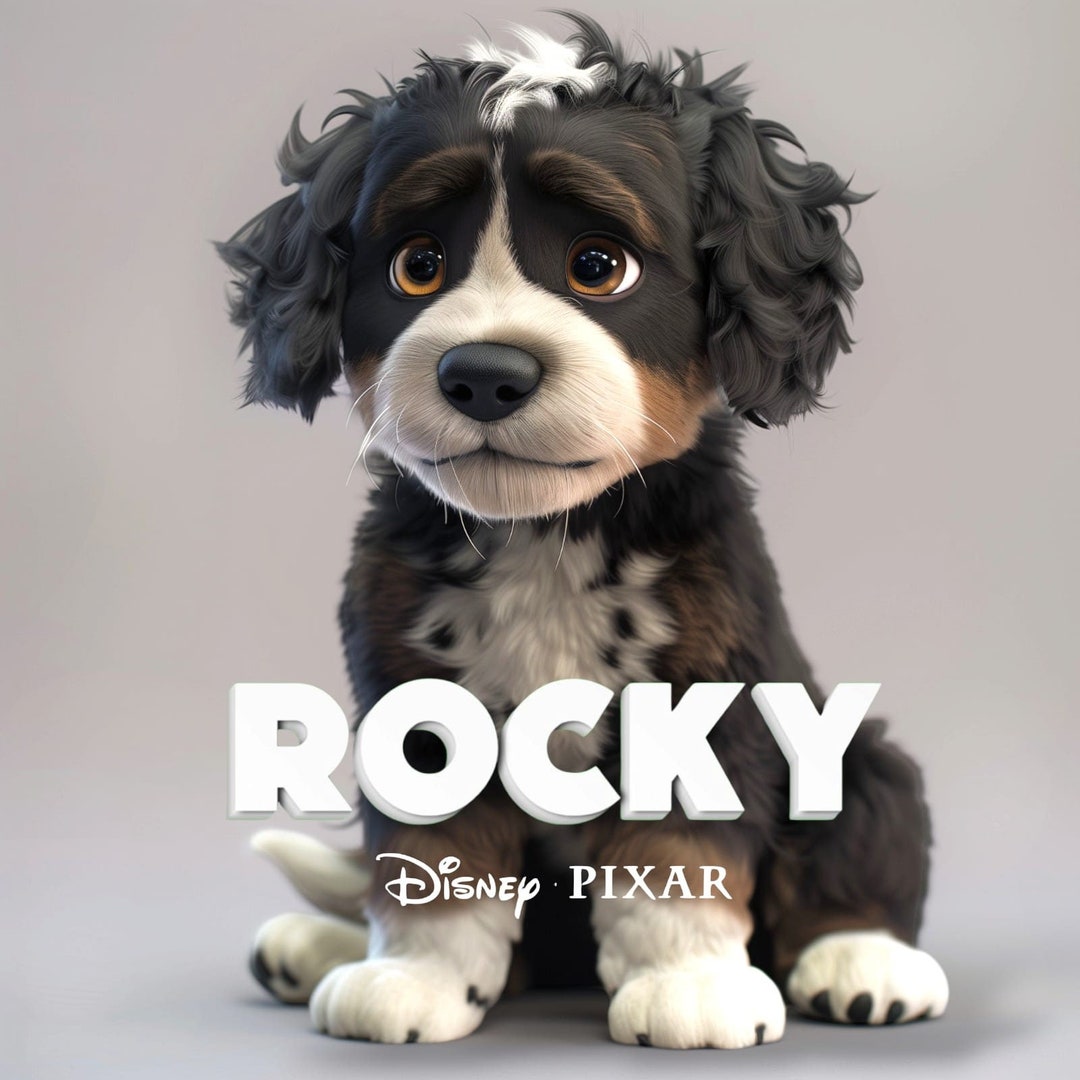 Personalized Pixar Mascot Portrait, Pixar Animation Style, Cartoon ...