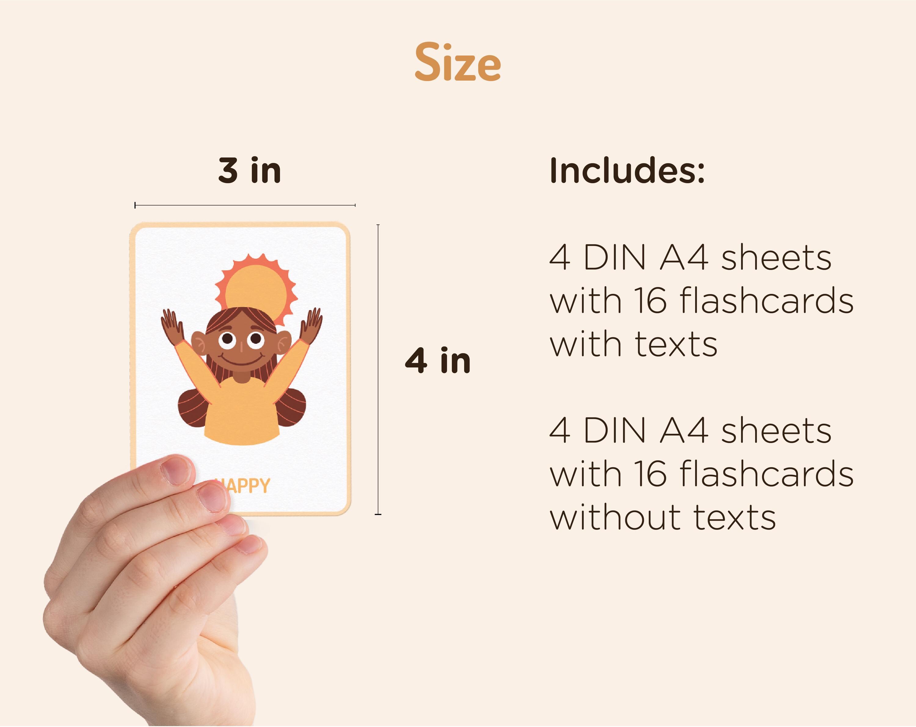 Feeling Face Flashcards | Ready to Print Emotions | School Counselor ...