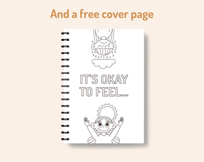 16 Feelings Coloring Pages for Kids| Ready to Print | Emotions Activity ...