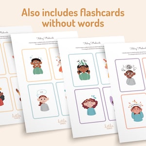 Feeling Face Flashcards | Ready to Print Emotions | School Counselor ...
