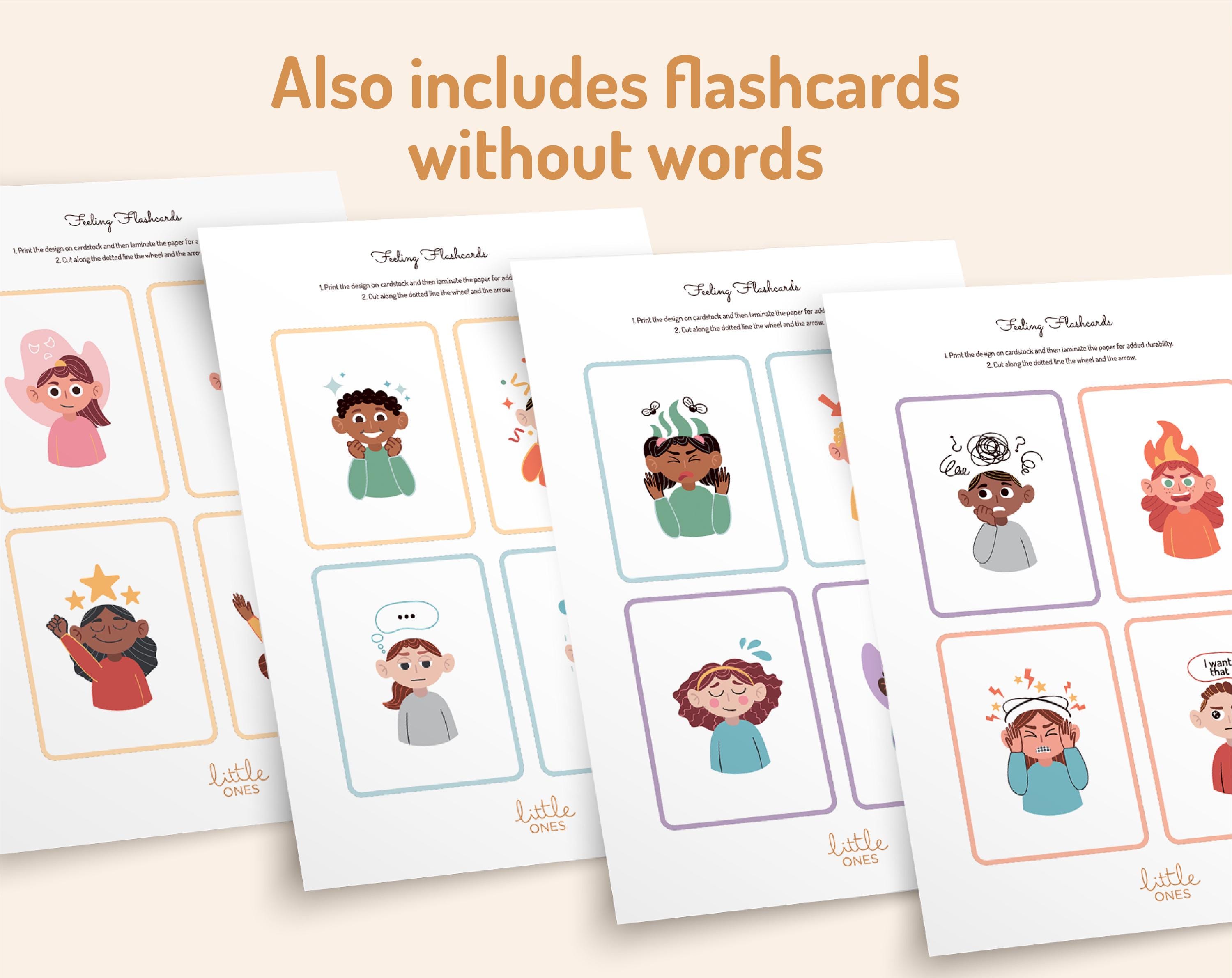 Feeling Face Flashcards | Ready to Print Emotions | School Counselor ...