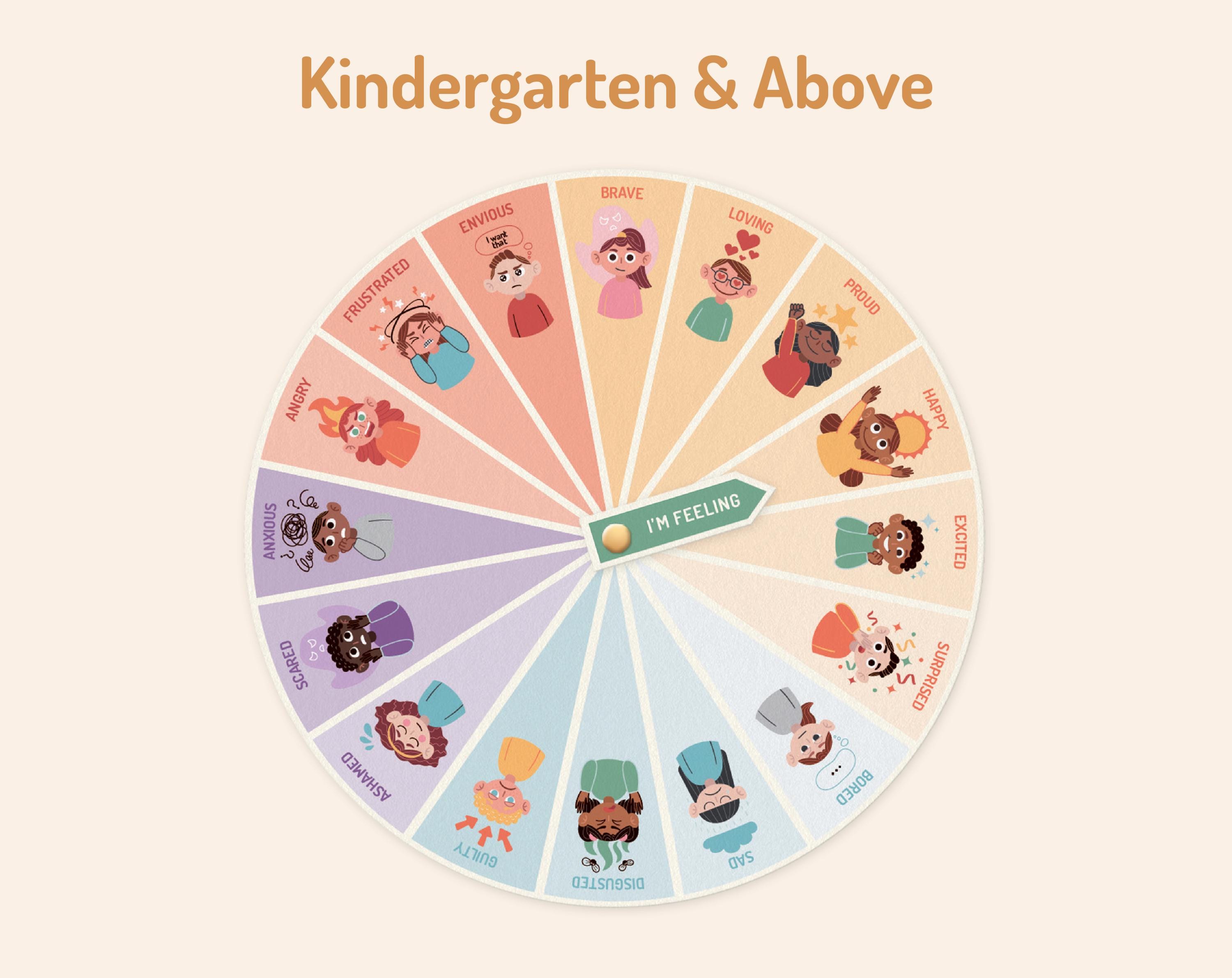 Feelings Wheel | Ready to Print Emotions | School Counselor Chart ...