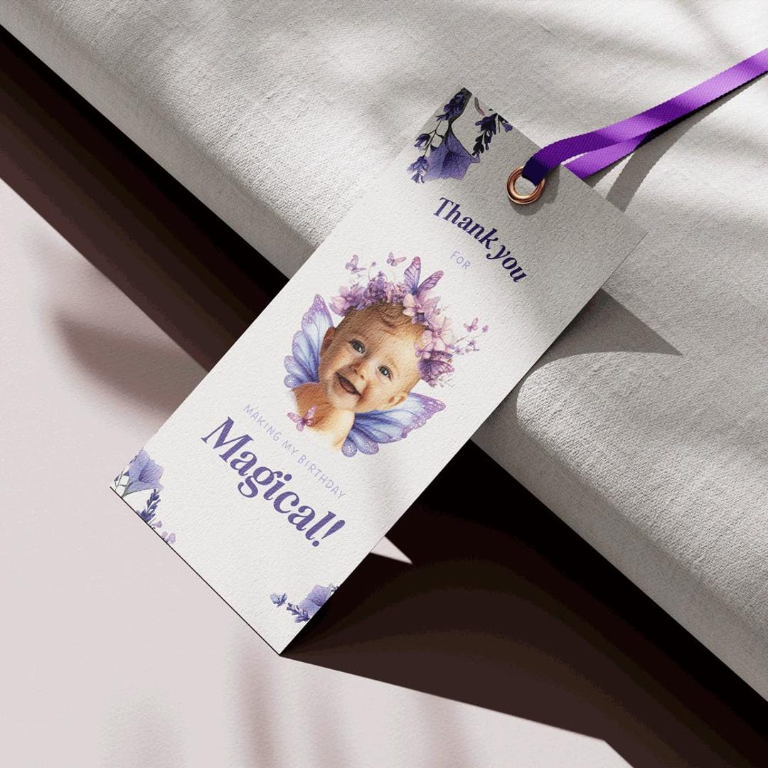 Custom Fairy Gift Tags, Personalized Fairy Party Printable Labels, DIY ...