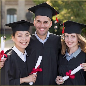 Custom Graduation Tassel With Memorial Photo Charm - Personalized Angel ...