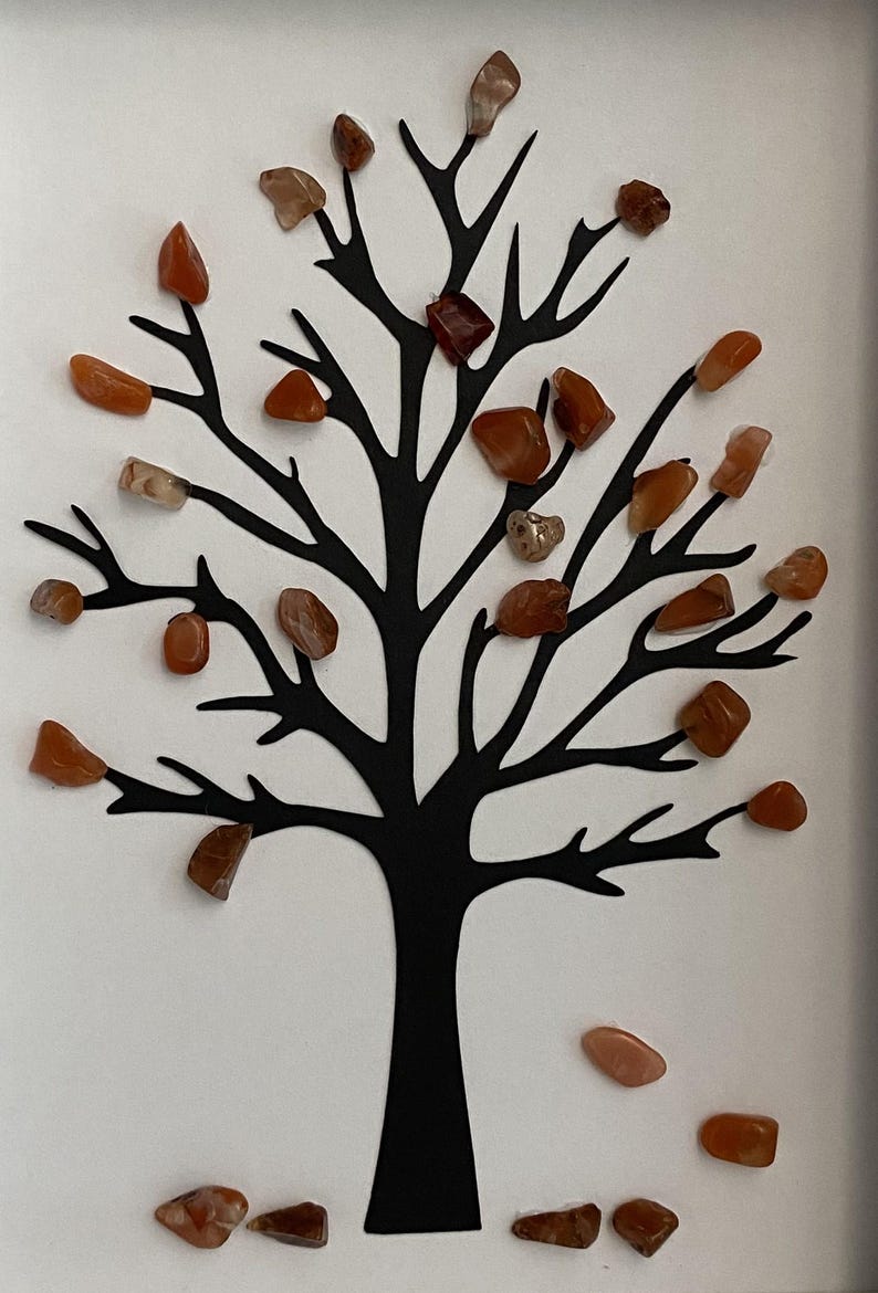 DIY Fall Pebble Art With Frame and Supplies Good for All Ages Including ...