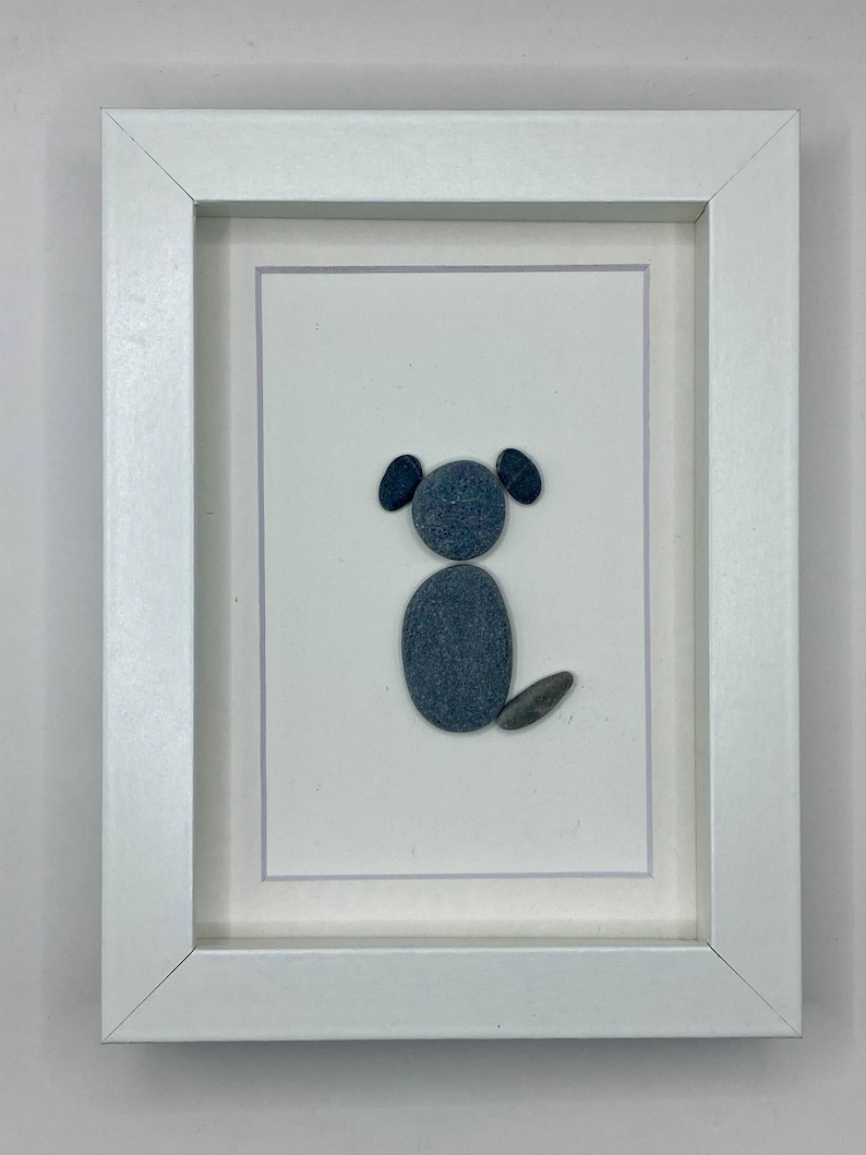 DIY Dog Pebble Art With Frame and Supplies Good for All Ages Including ...