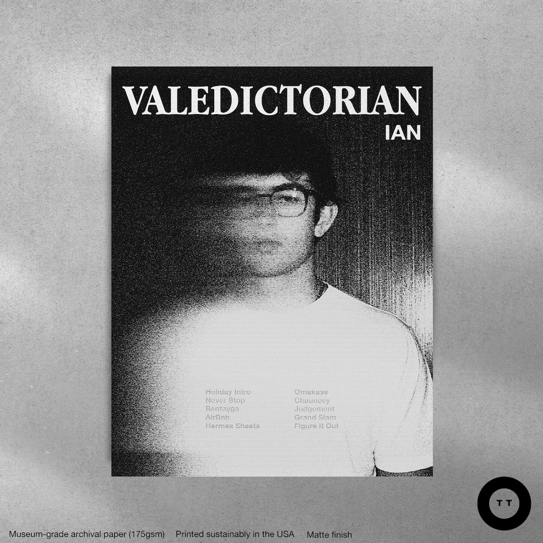Ian Poster Print Valedictorian Album Art Hip-hop Home Decor Unique Gift ...