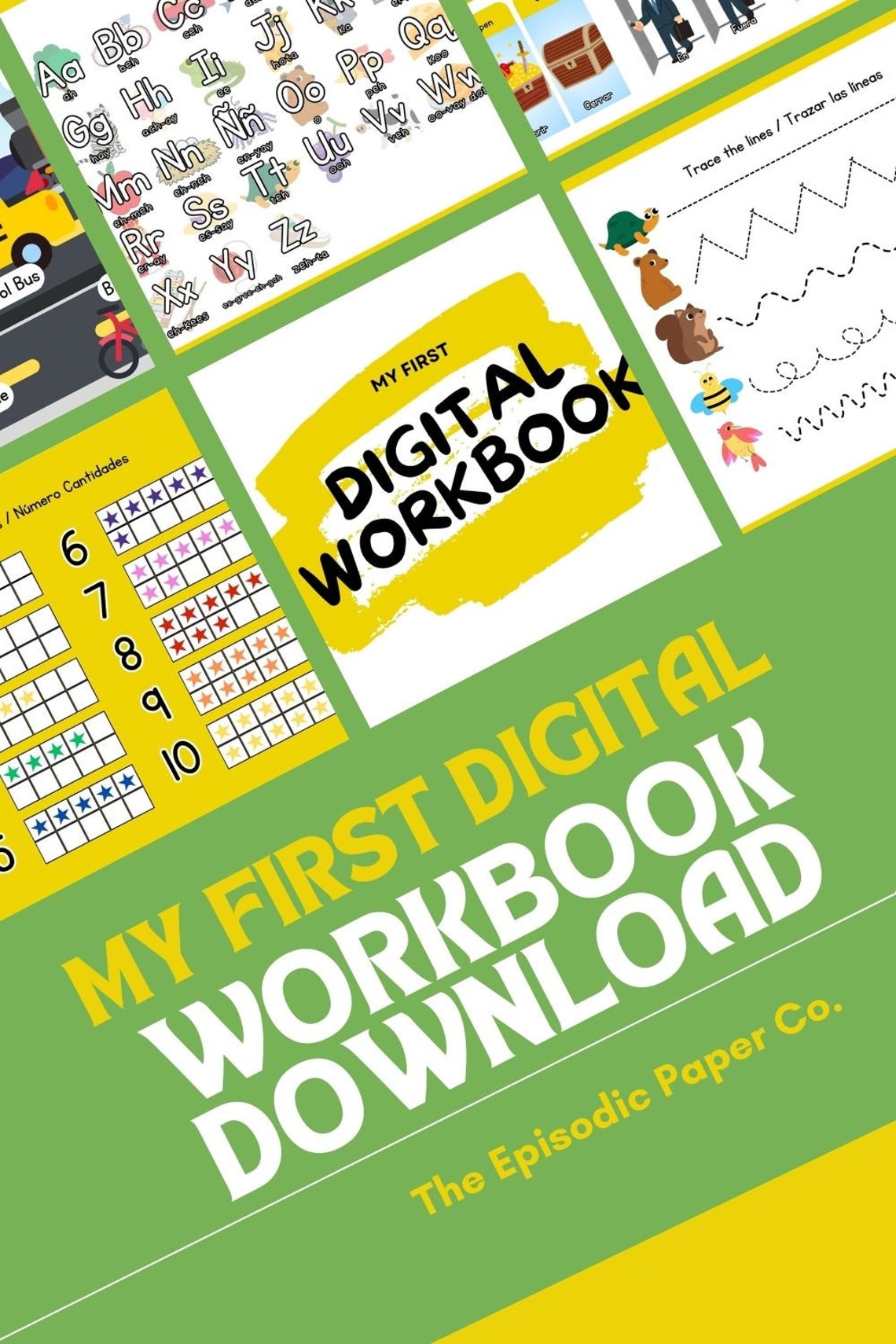 My First Digital Workbook - Yellow - Over 20 Pages - Etsy