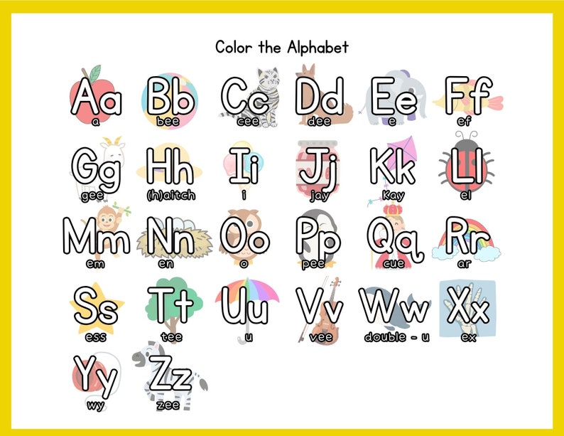 My First Digital Workbook - Yellow - Over 20 Pages - Etsy