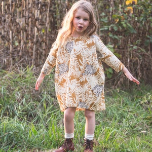Girls Tiger Print Organic Cotton Tunic Dress - Etsy