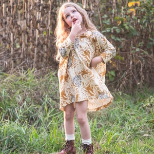 Girls Tiger Print Organic Cotton Tunic Dress - Etsy