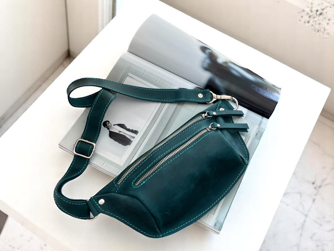 Handmade Leather Fanny Pack: Personalized Crossbody Belt Bag - Etsy