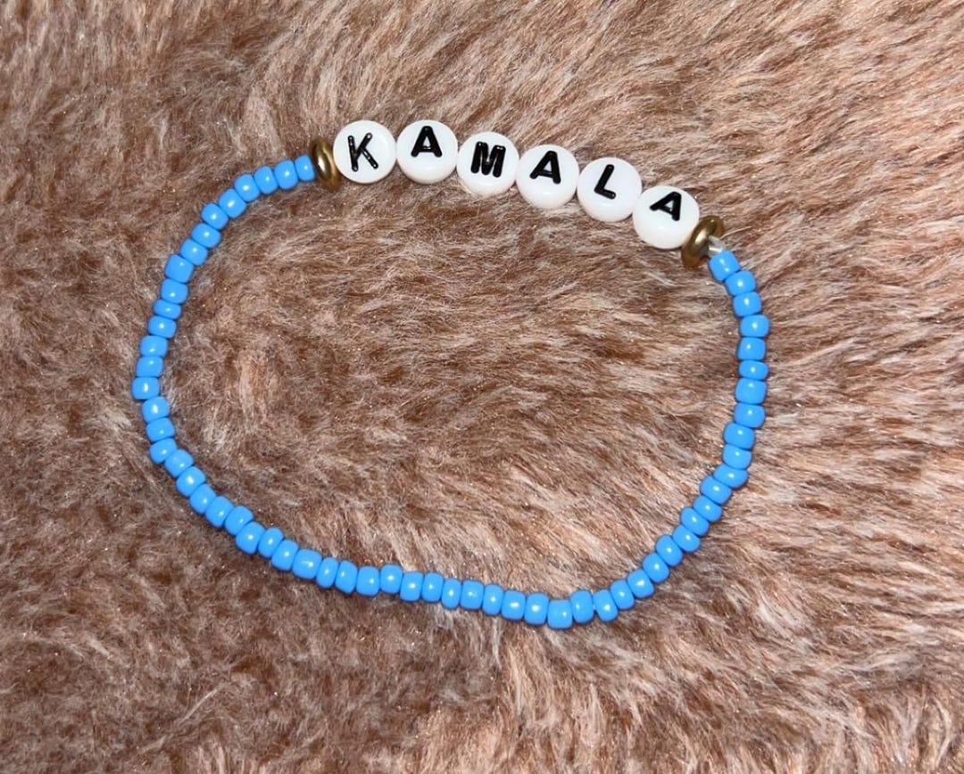 Coconut Tree, Kamala 2024, Kamala Harris, Hand-made Beaded Bracelets ...