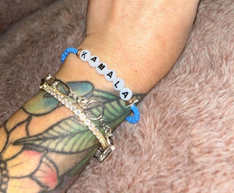Coconut Tree, Kamala 2024, Kamala Harris, Hand-made Beaded Bracelets ...