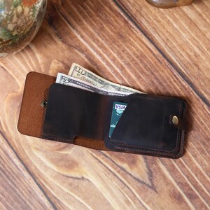 Personalized Leather Wallet for Men: Engraved Initials, Slim Sporty ...