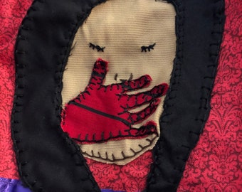 Embroidered MMIW Red Ribbon Skirt - Etsy